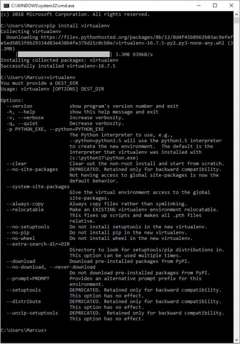 Install Python Pip And Virtualenv On Windows